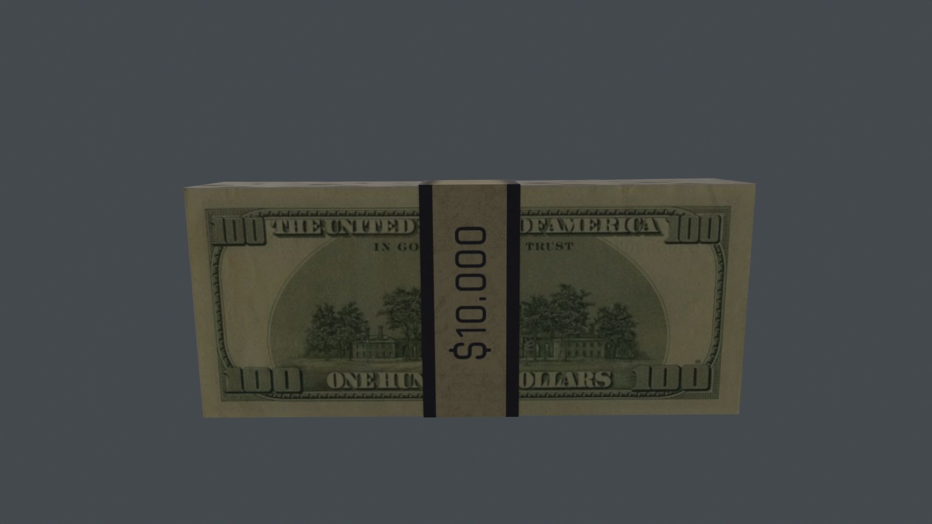 3D model Dollar Stack 3D Model VR / AR / low-poly | CGTrader