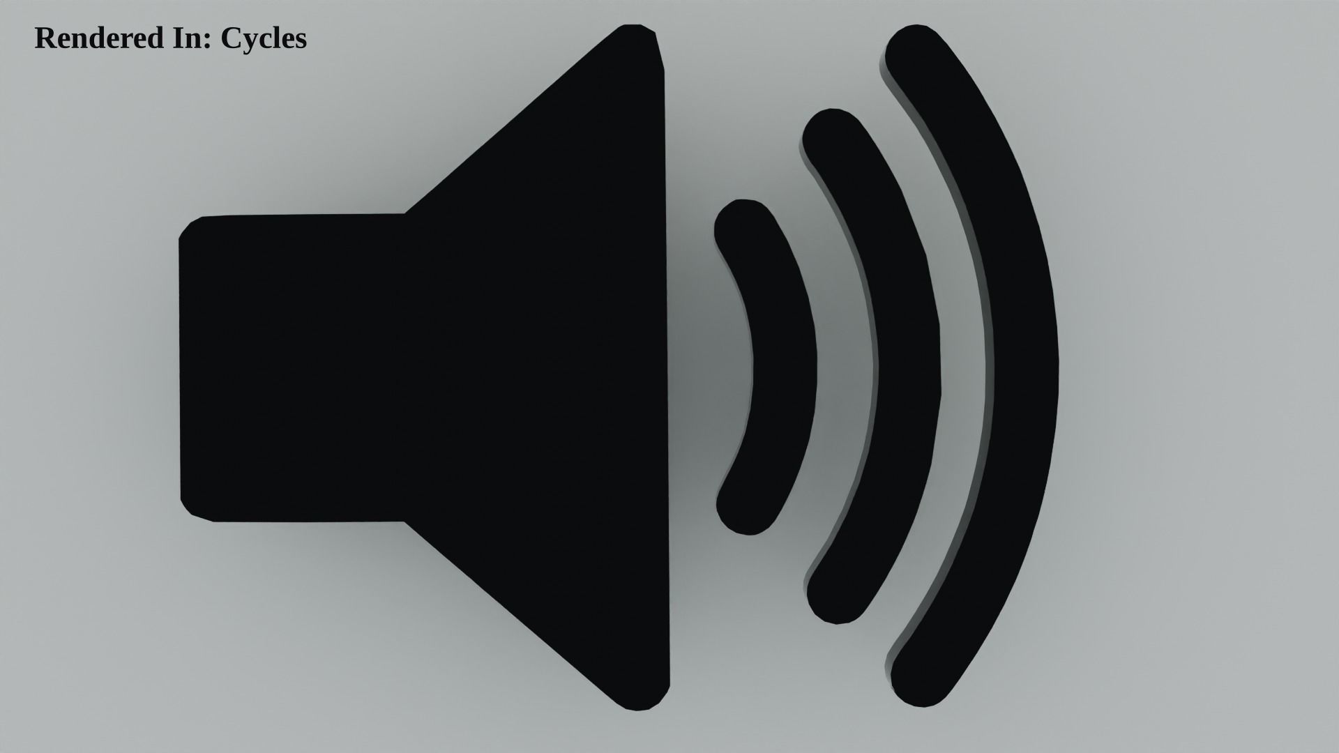 3D model Sound Icon activated VR / AR / low-poly | CGTrader