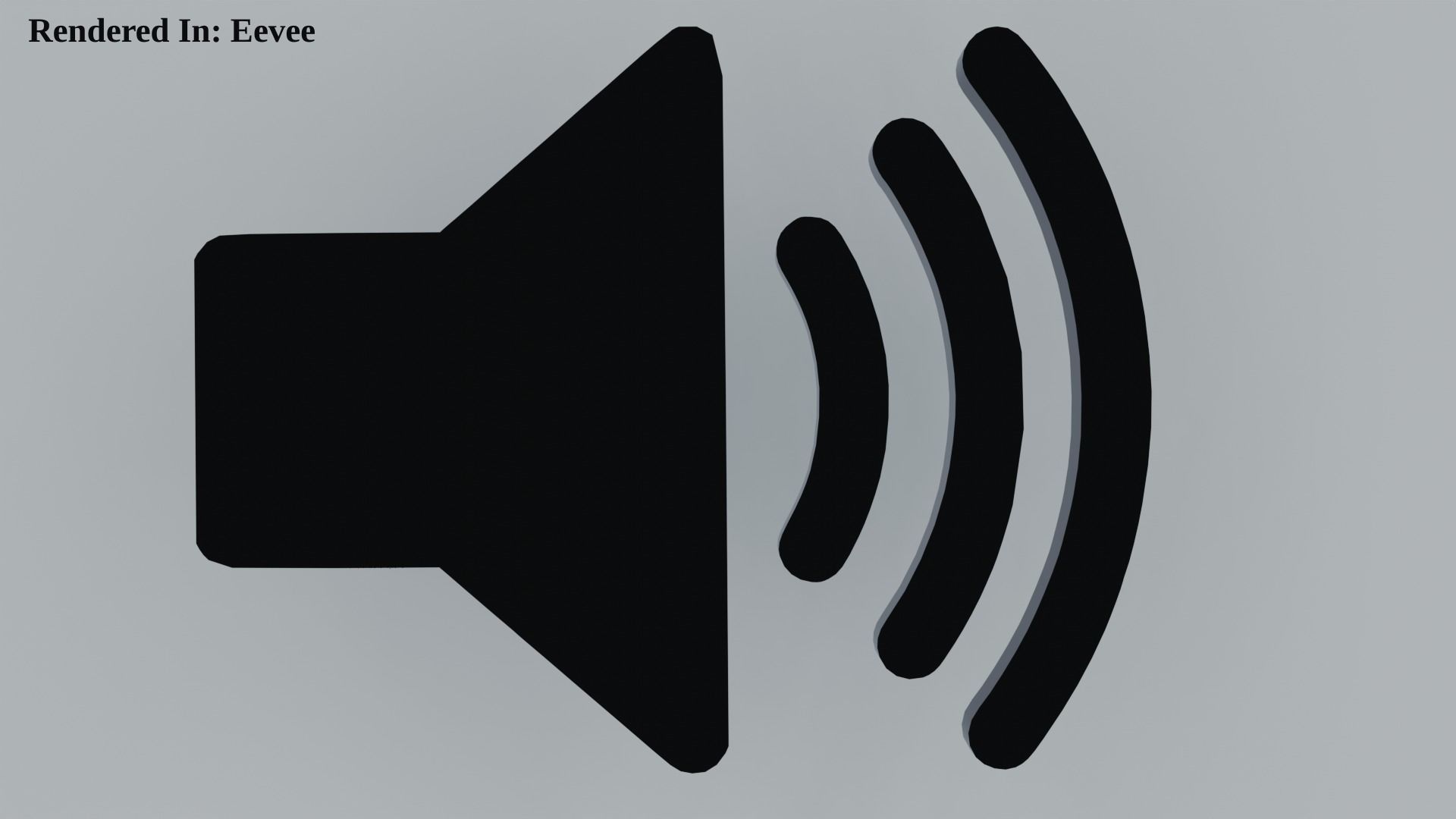 3D model Sound Icon activated VR / AR / low-poly | CGTrader