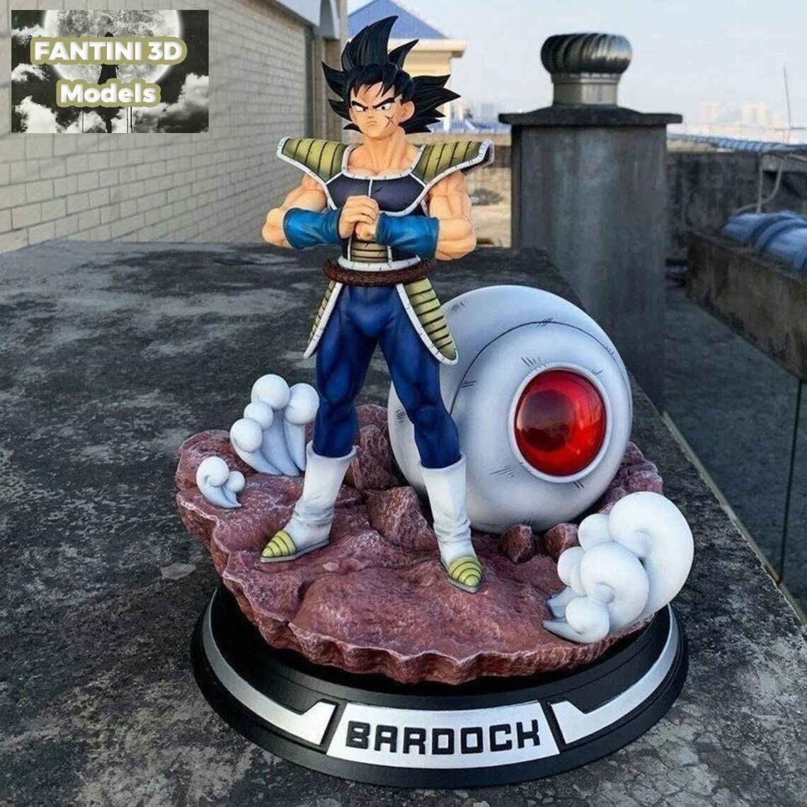 Bardock 3d Model STL dragon ball figure 3D model 3D printable | CGTrader