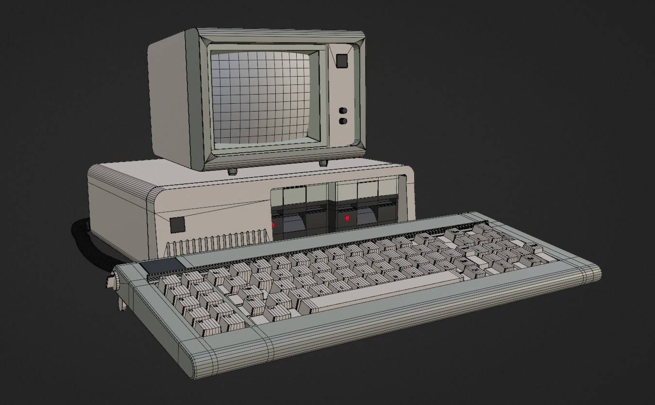 IBM Computer HighPoly 3D model | CGTrader