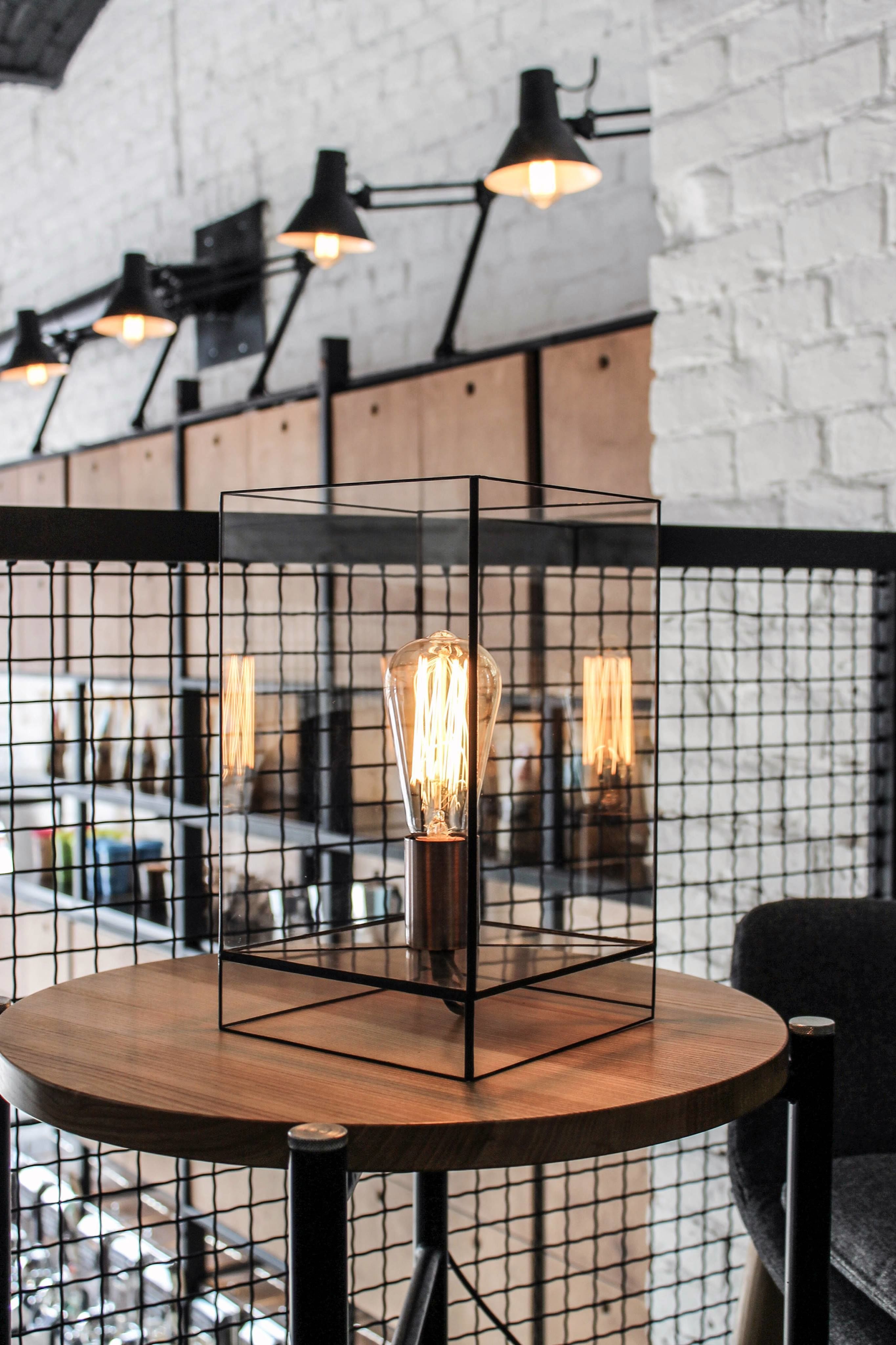 Table geometric glass light Cuboid free 3D model | CGTrader