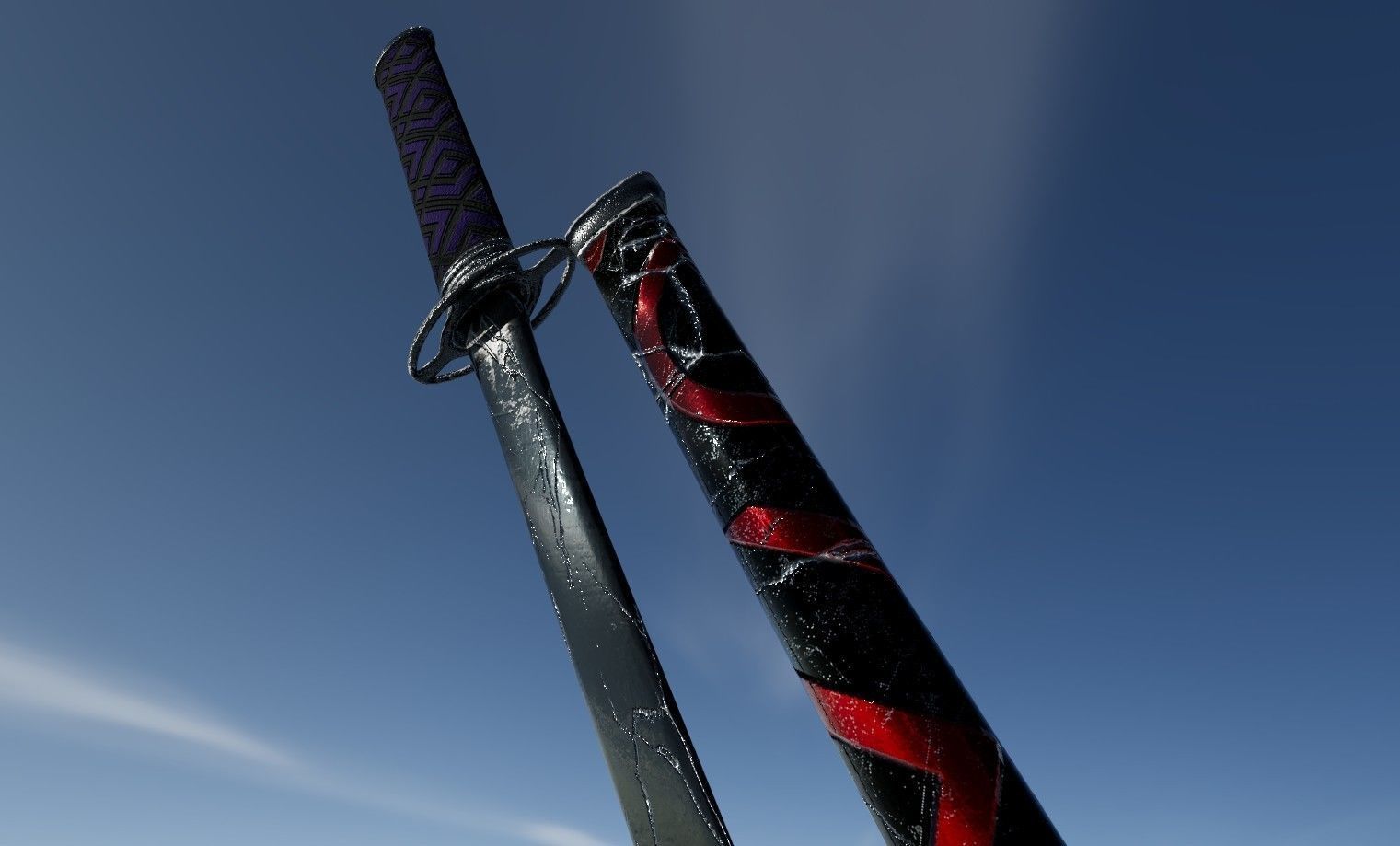 Overloaded Katanas 3D model | CGTrader