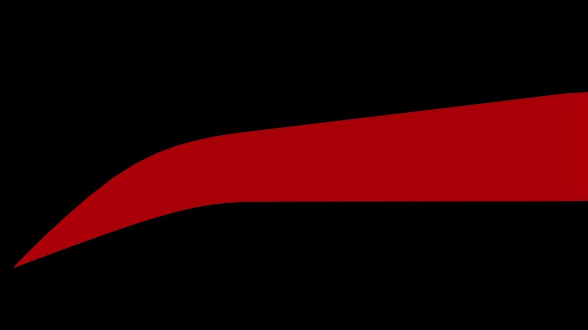 3D model Bright Red Wooden Scythe Made in Blender and Rendered in Maya ...