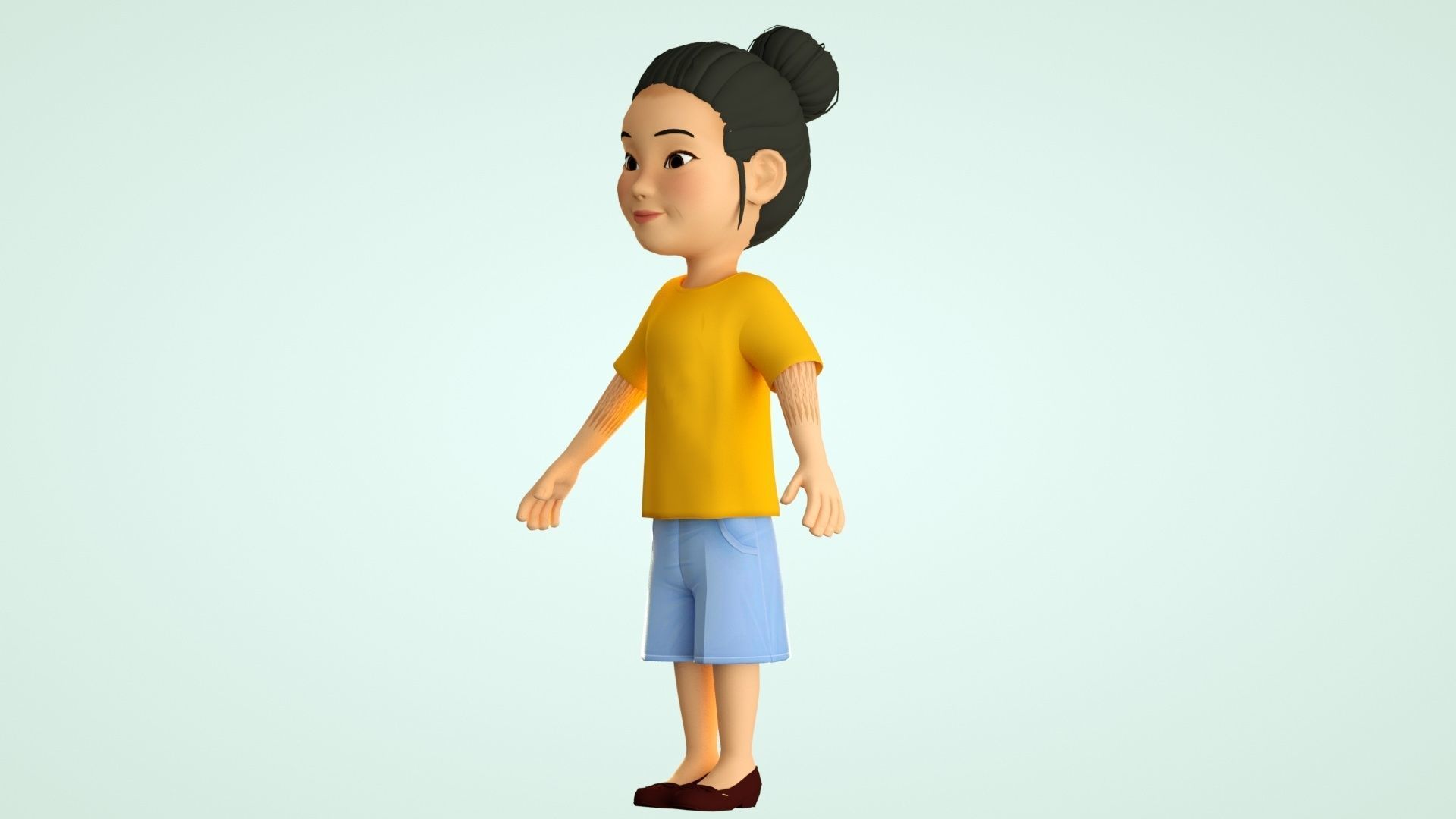 cartoon aunt cartoon mother sister woman 3D model | CGTrader