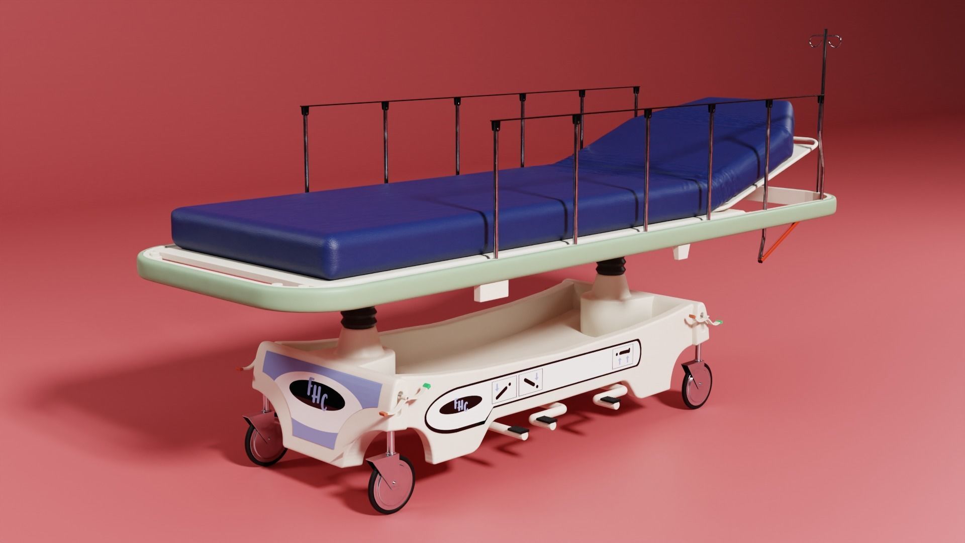 Hospital Stretcher free 3D model | CGTrader