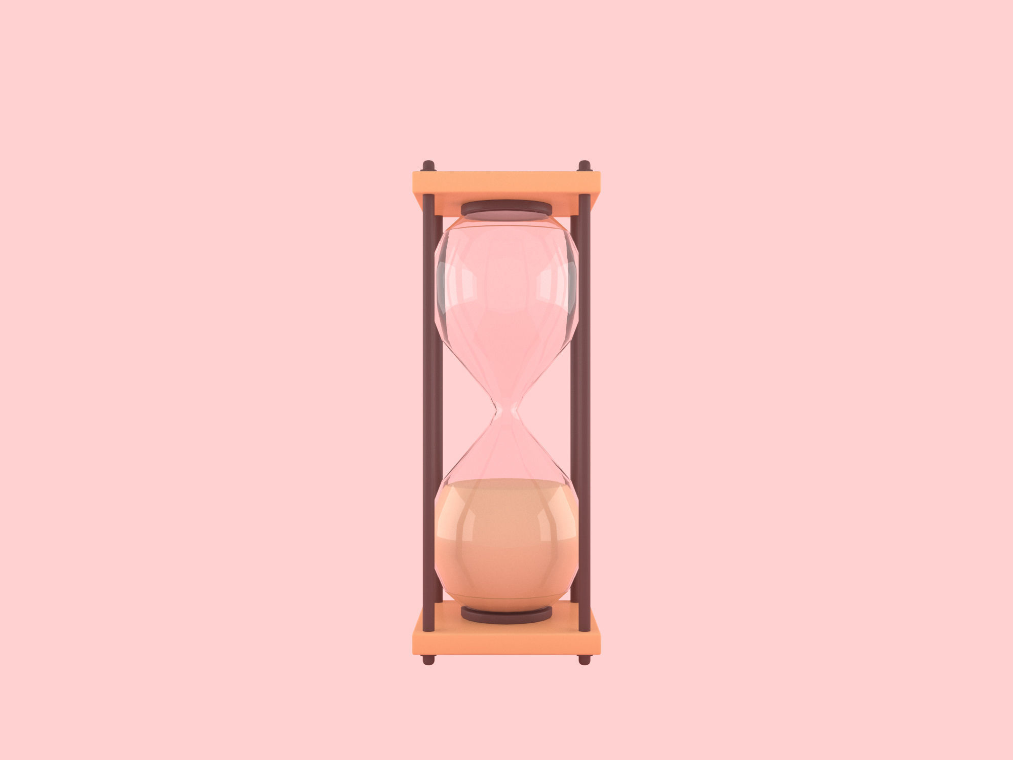 3D model hourglass 3d cartoon VR / AR / low-poly | CGTrader