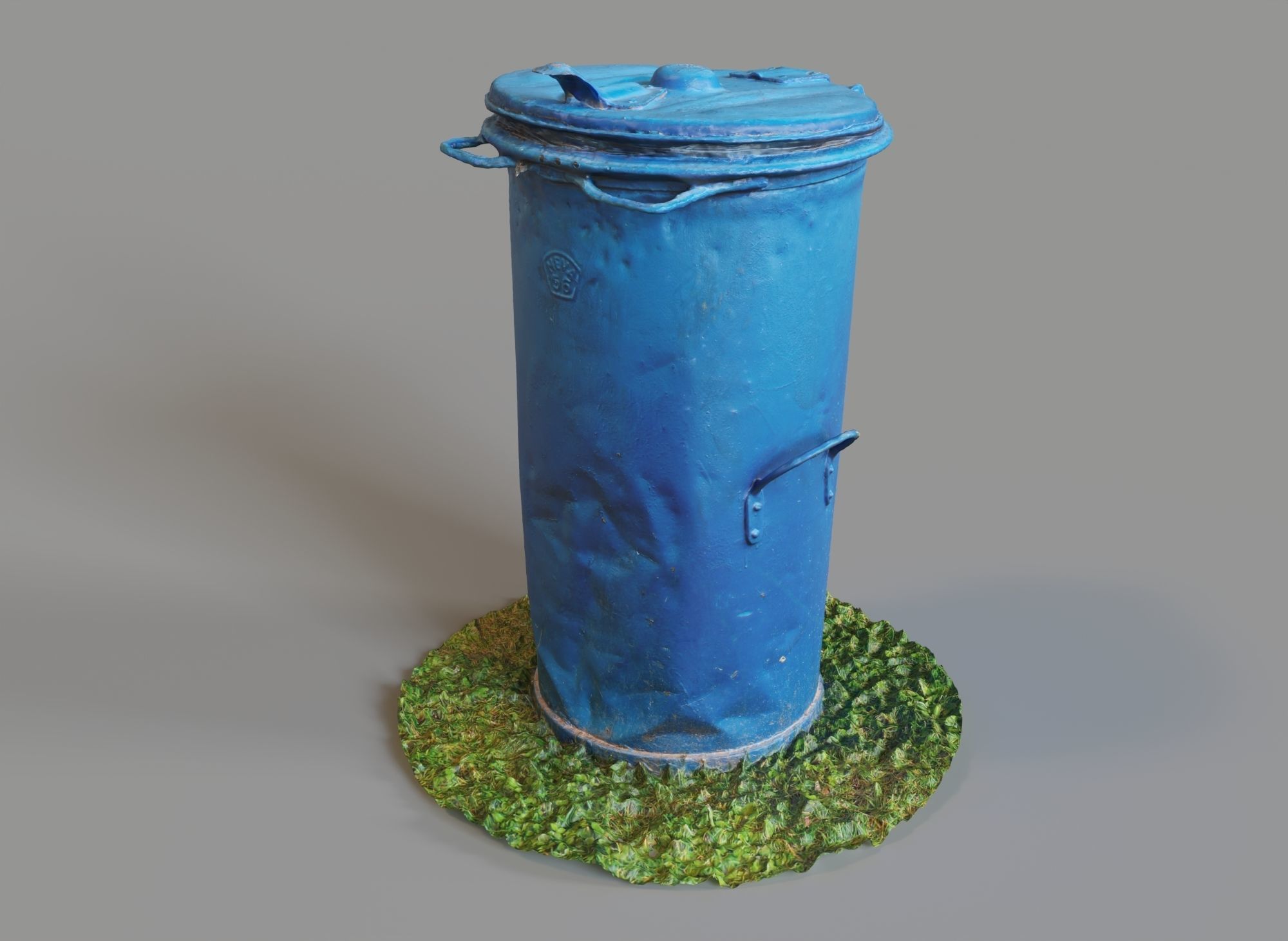 Blue Bin 3d Photogrammetry 3D model | CGTrader