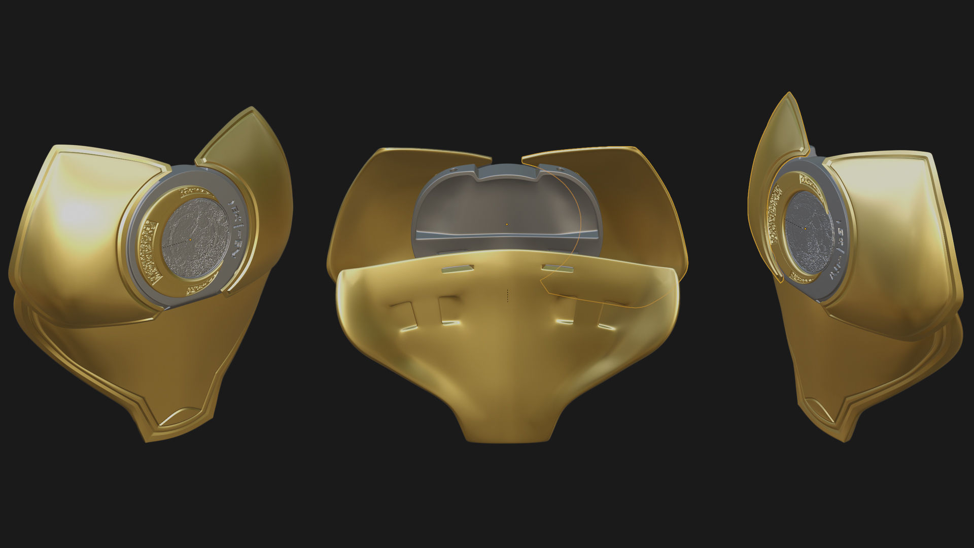 Moon Knight Chest Armor with Removable Crescent Dart 3D model 3D ...