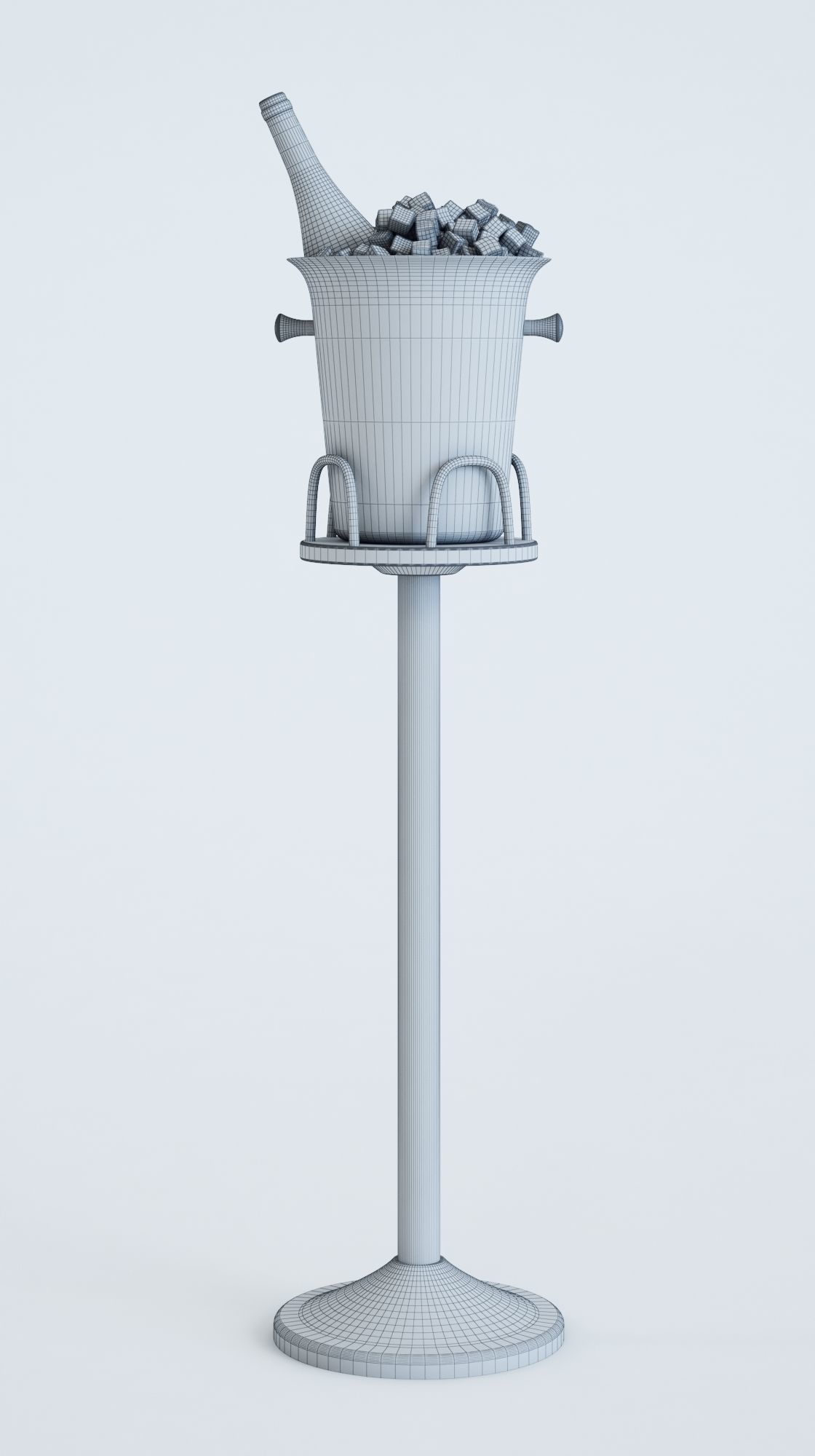 Ice bucket with stand 3D model | CGTrader