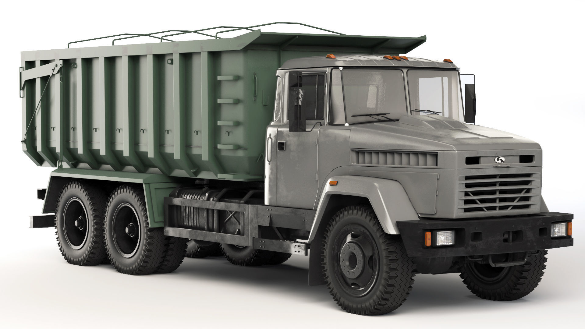 KrAZ 6230C4 tipper 2010 3D model | CGTrader
