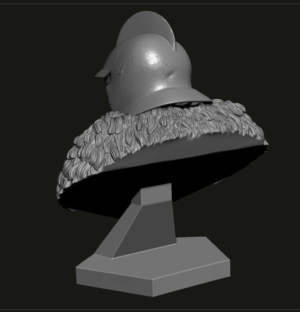 Dwarf veteran bust 3D model 3D printable | CGTrader