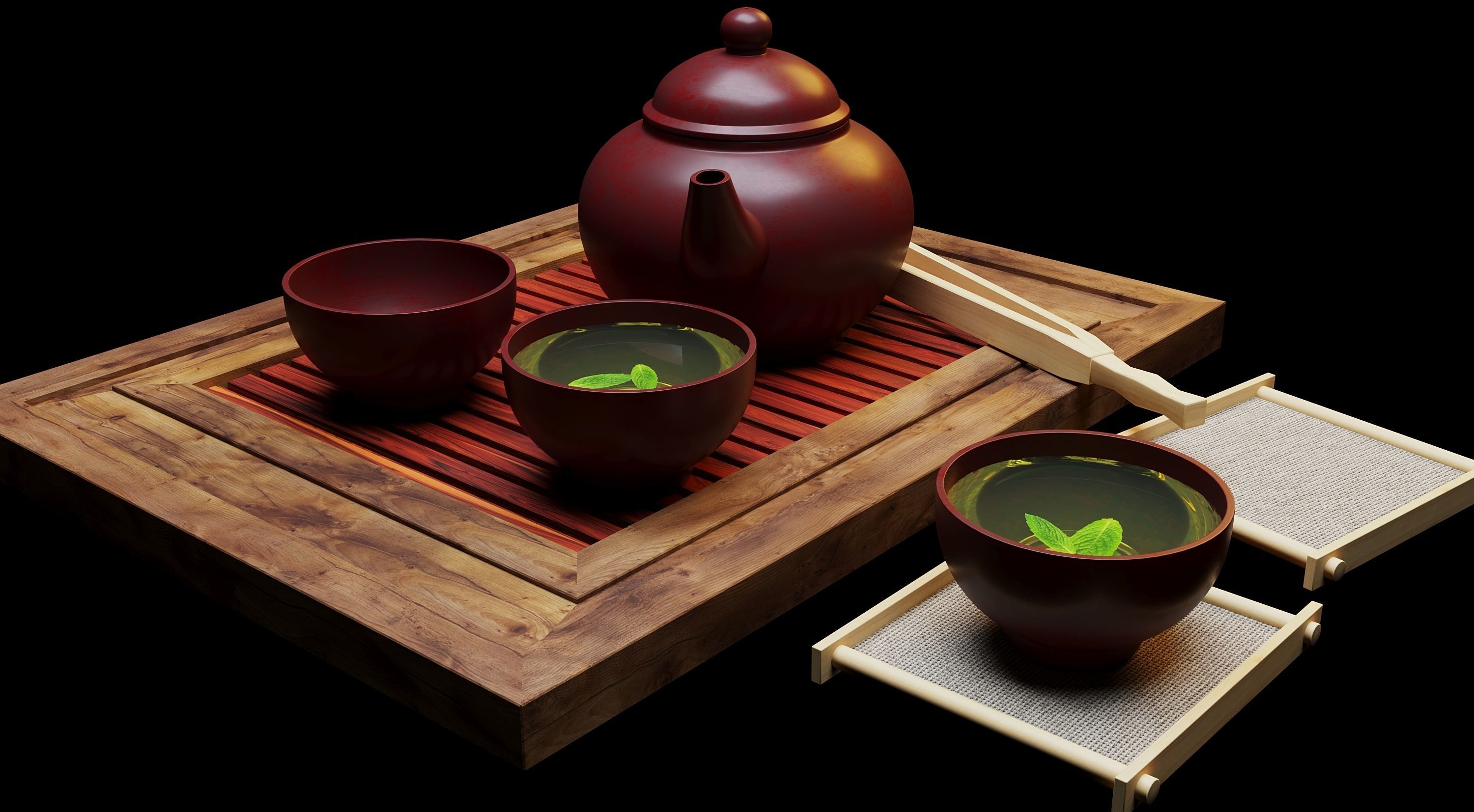 Tea ceremony 3D model | CGTrader