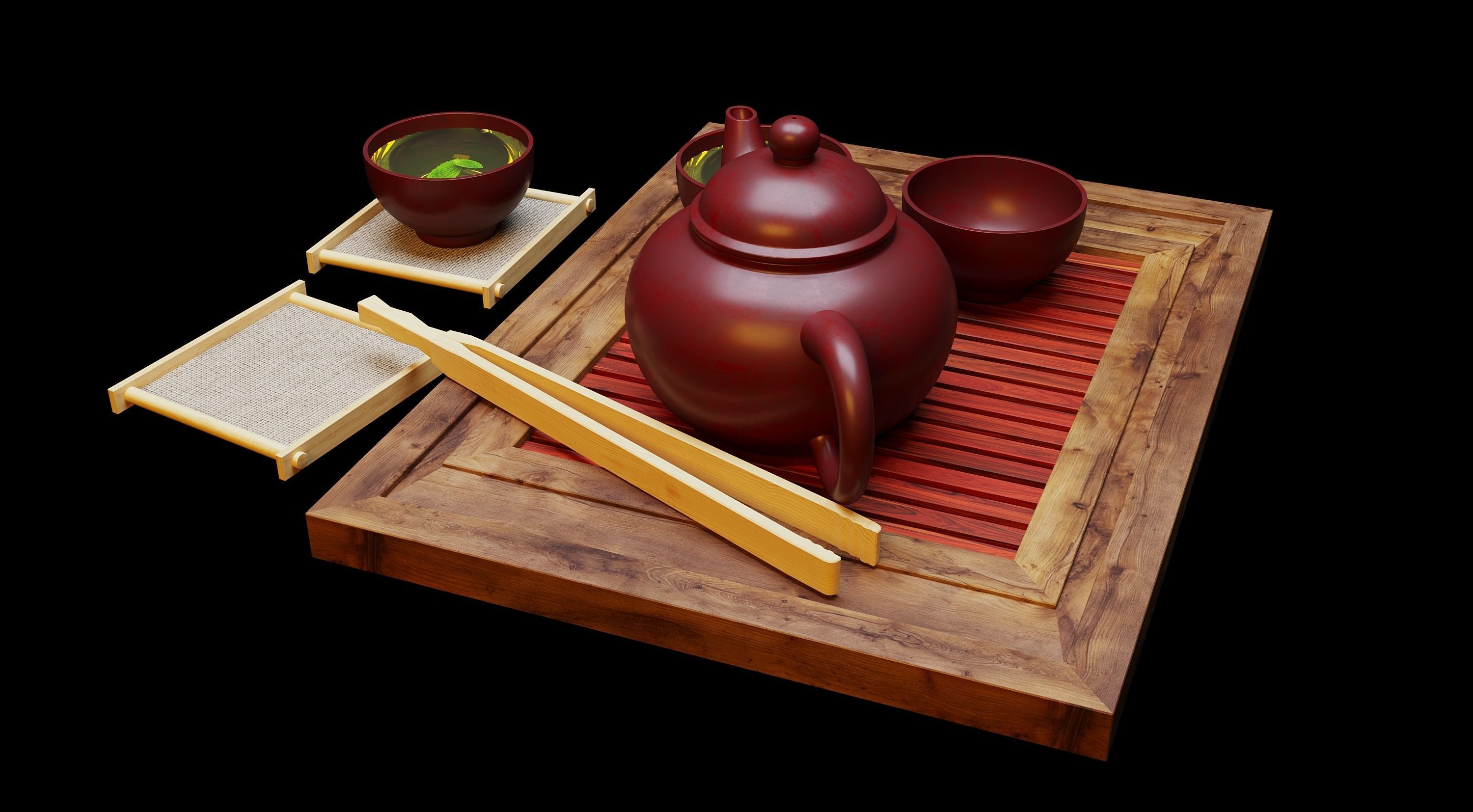 Tea ceremony 3D model | CGTrader