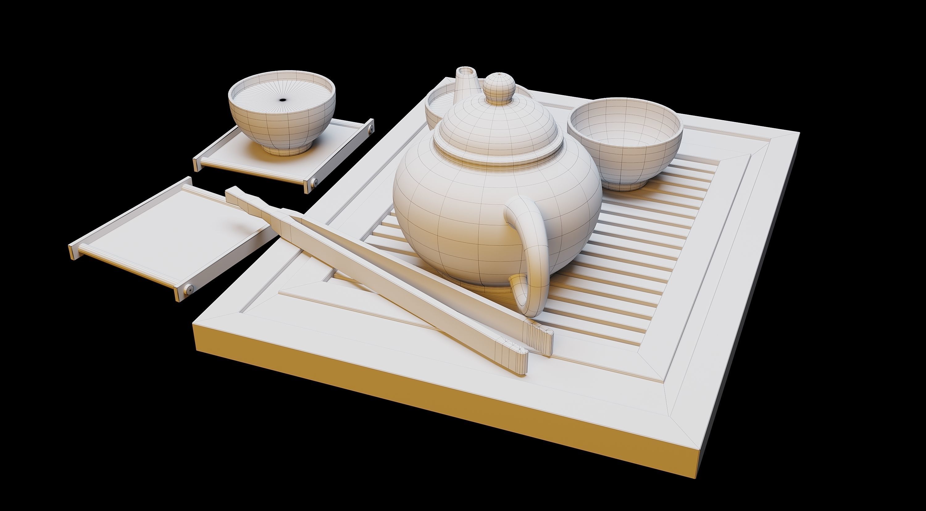 Tea ceremony 3D model | CGTrader