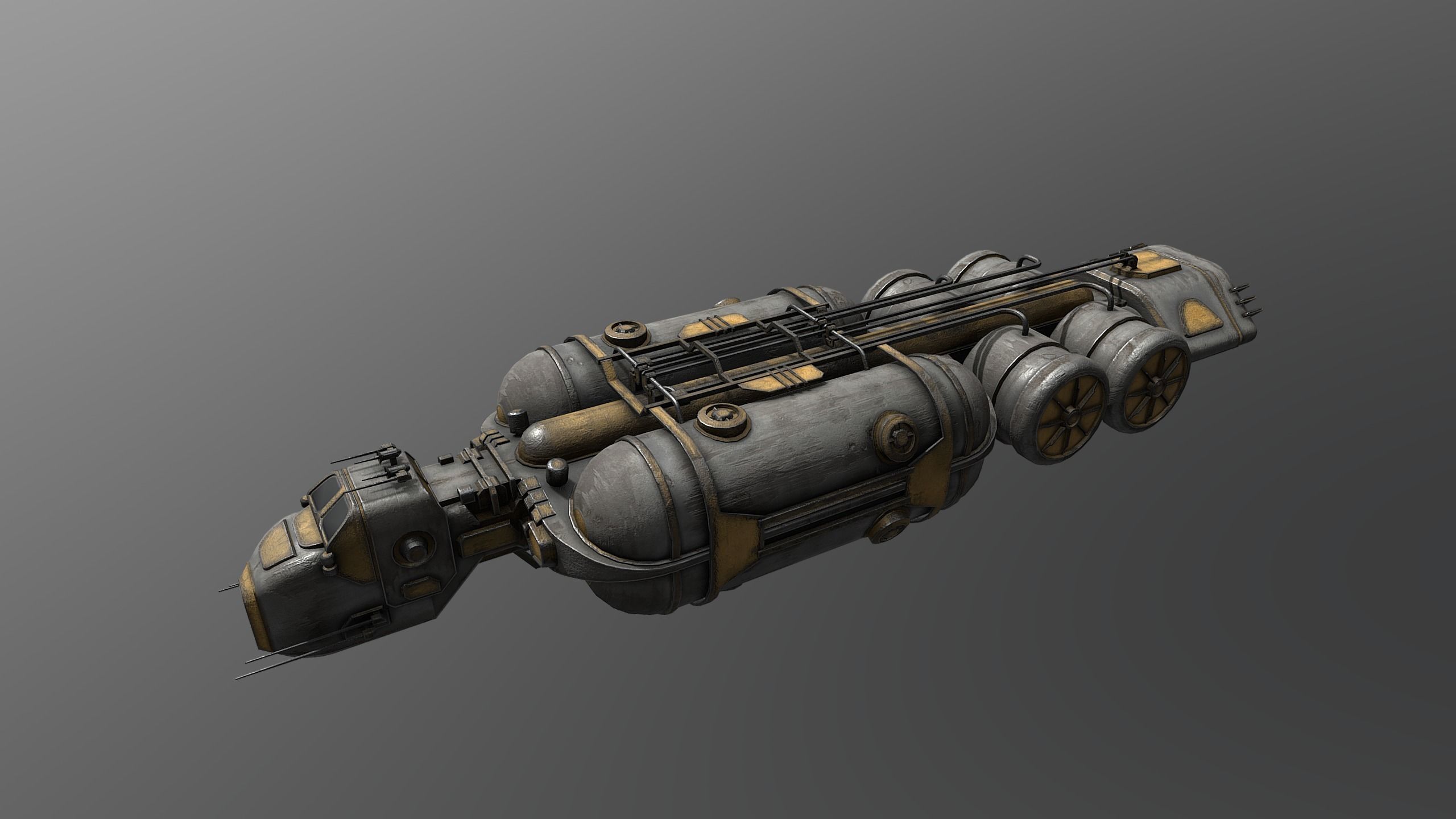 Cargo-Ship-Type-2 steampunk tank 3D model | CGTrader
