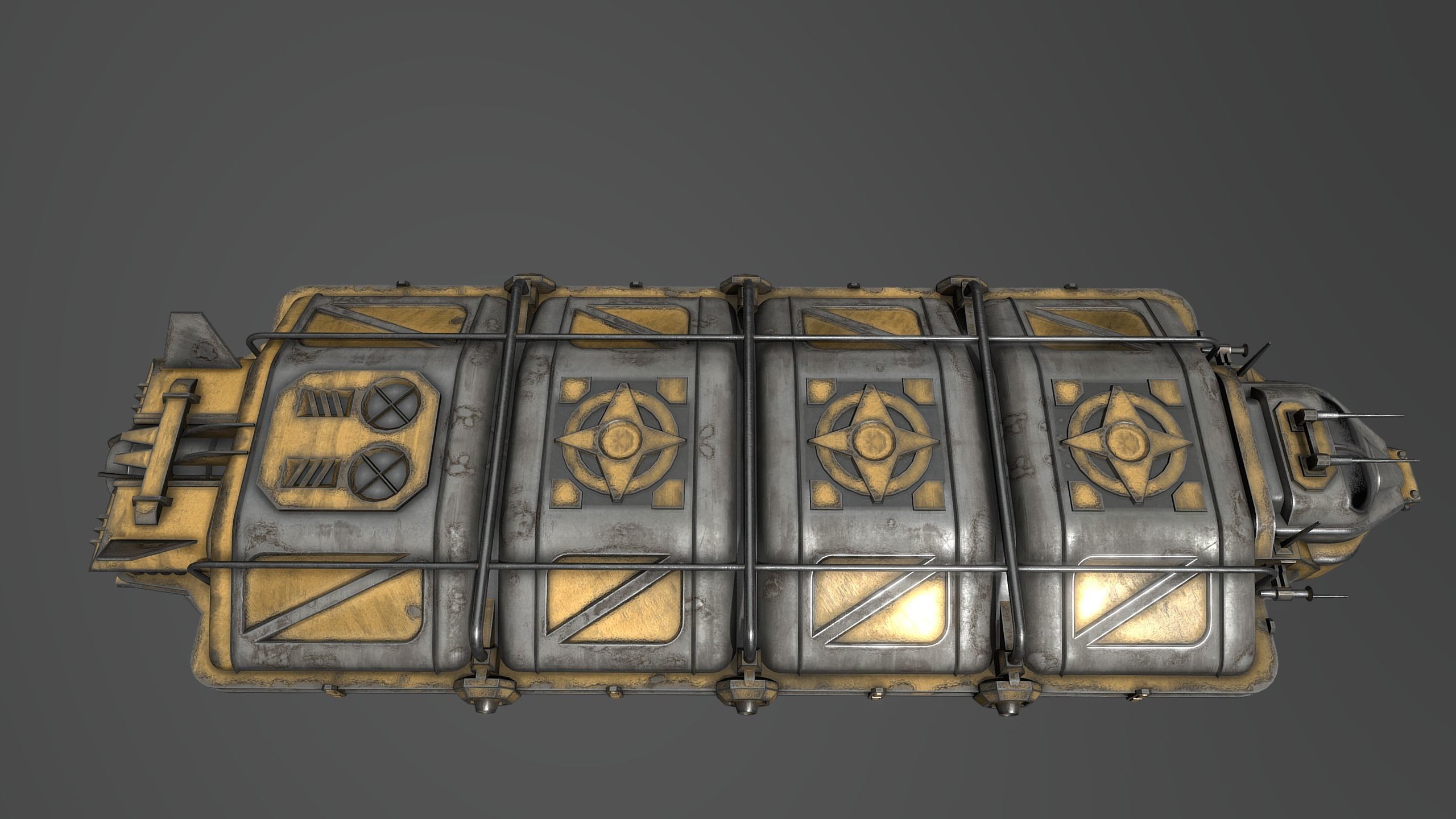 Cargo-Ship-Type-5 steampunk tank 3D model | CGTrader