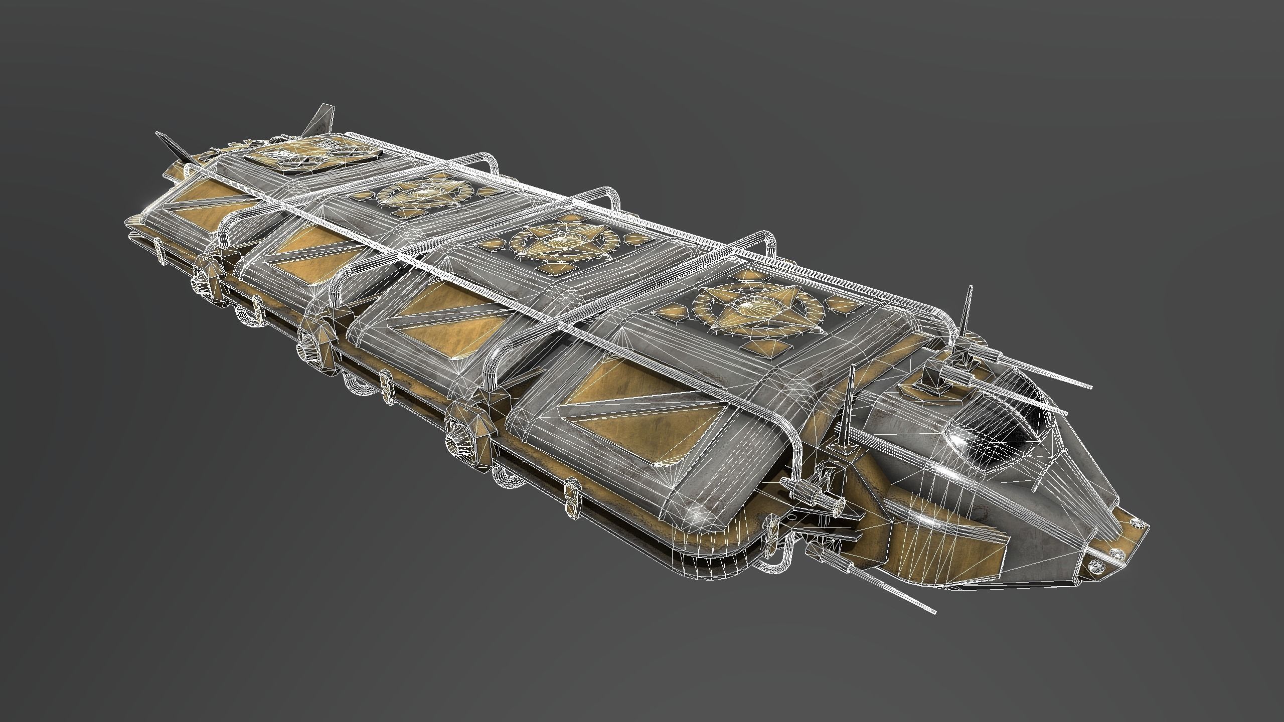 Cargo-Ship-Type-5 steampunk tank 3D model | CGTrader