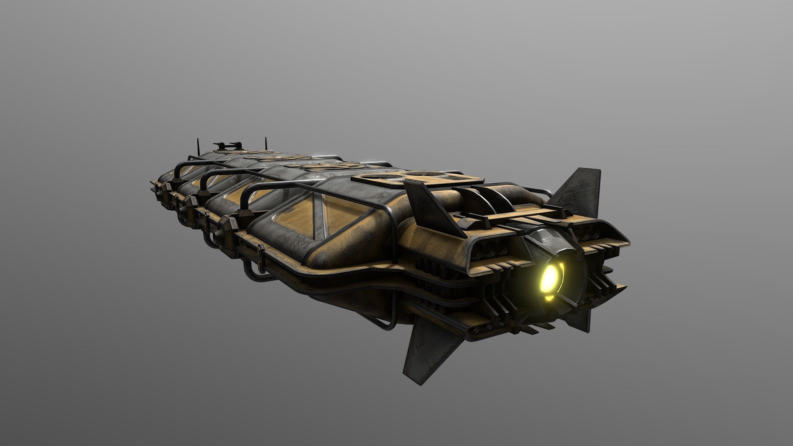 Cargo-Ship-Type-5 steampunk tank 3D model | CGTrader