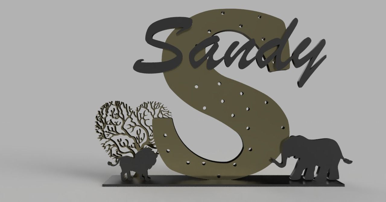 sandy desk stand 3D model | CGTrader