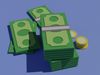 3D model Low poly money set stacks of VR / AR / low-poly | CGTrader