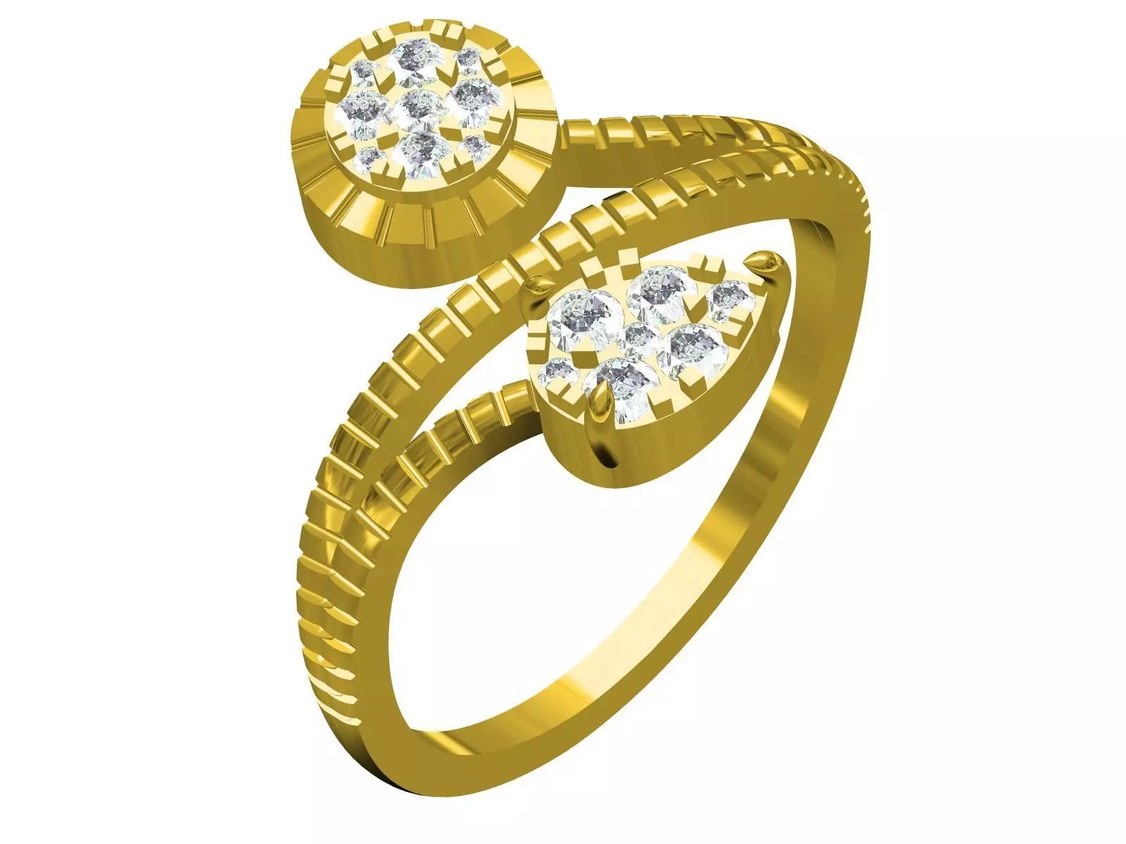 pressure setting engagement rings -14 3D model 3D printable | CGTrader