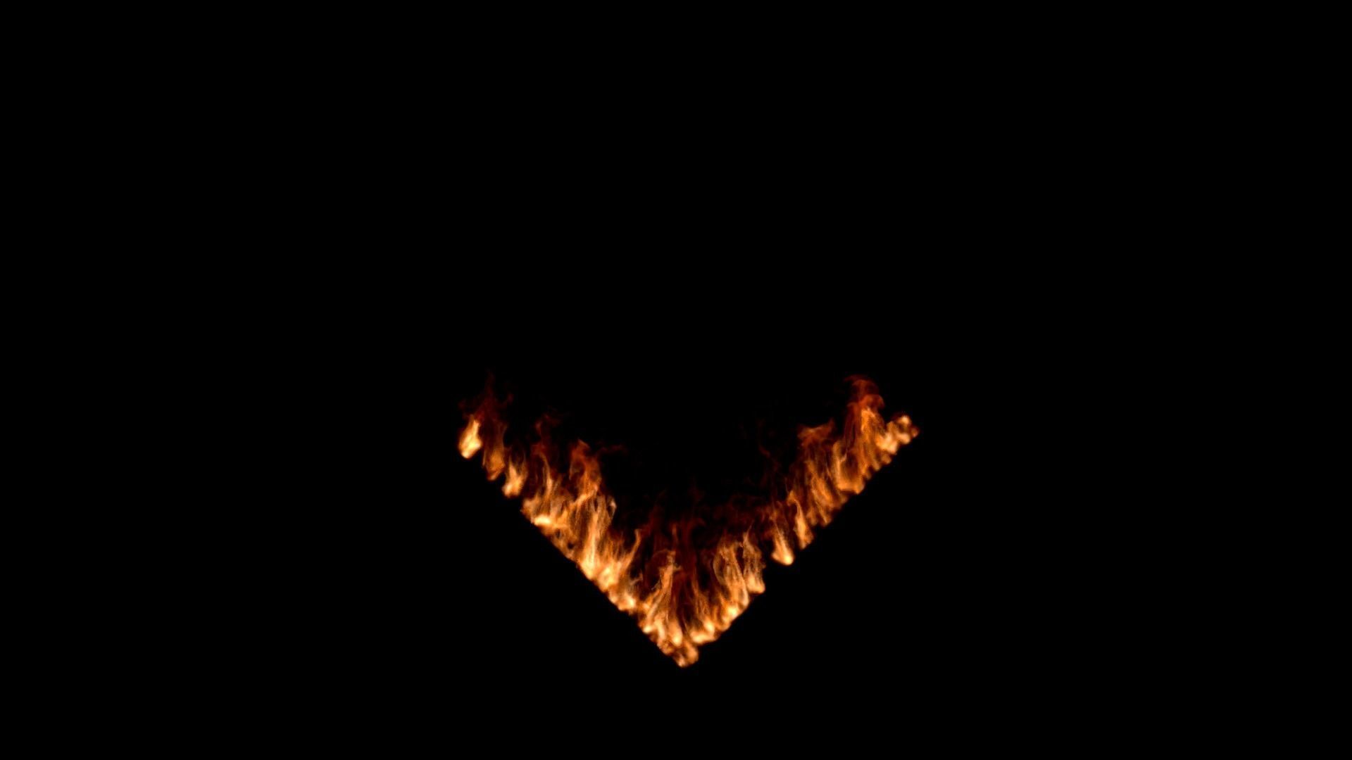 fire window burning square 3D model animated | CGTrader
