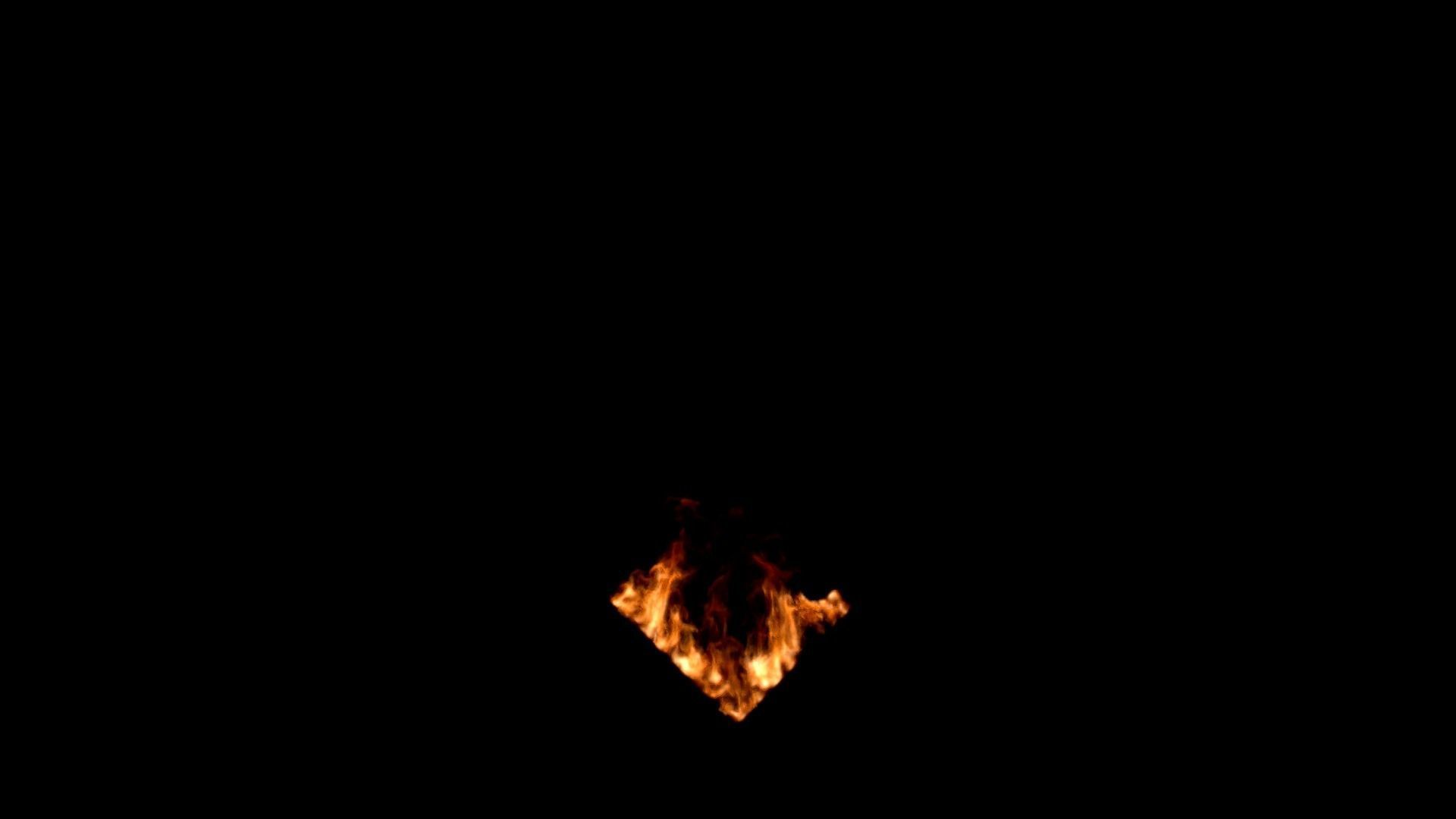 fire window burning square 3D model animated | CGTrader