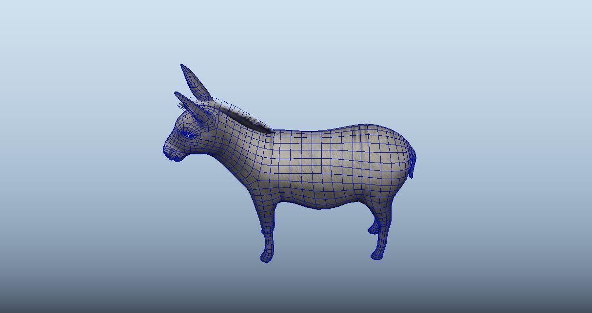 3D model Donkey Animated VR / AR / low-poly | CGTrader