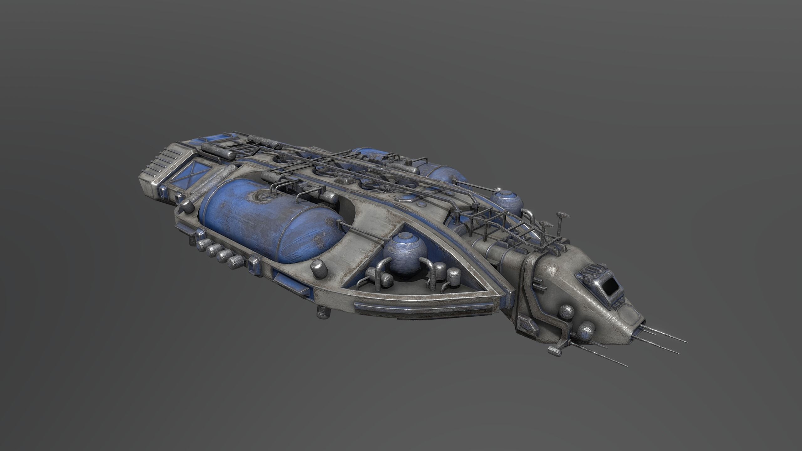 Cargo-Ship-Type-5 spaceship 3D model | CGTrader