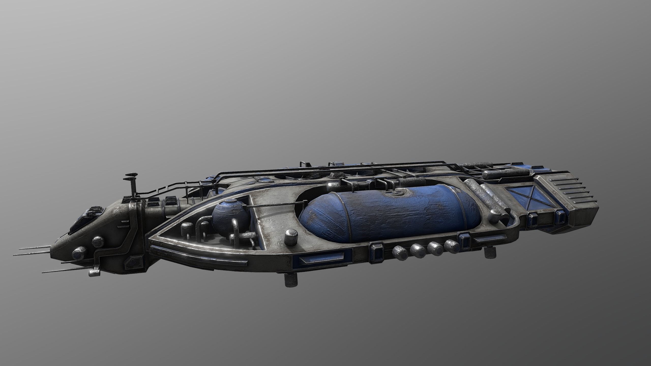 Cargo-Ship-Type-5 spaceship 3D model | CGTrader