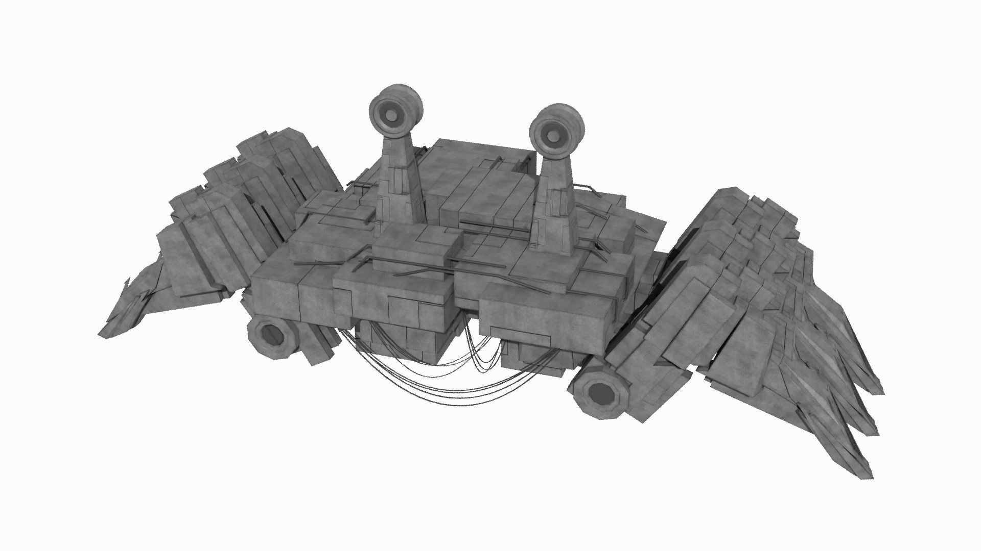 3D model Sci fi Creatures Crab SA-1 - Low Poly VR / AR / low-poly ...