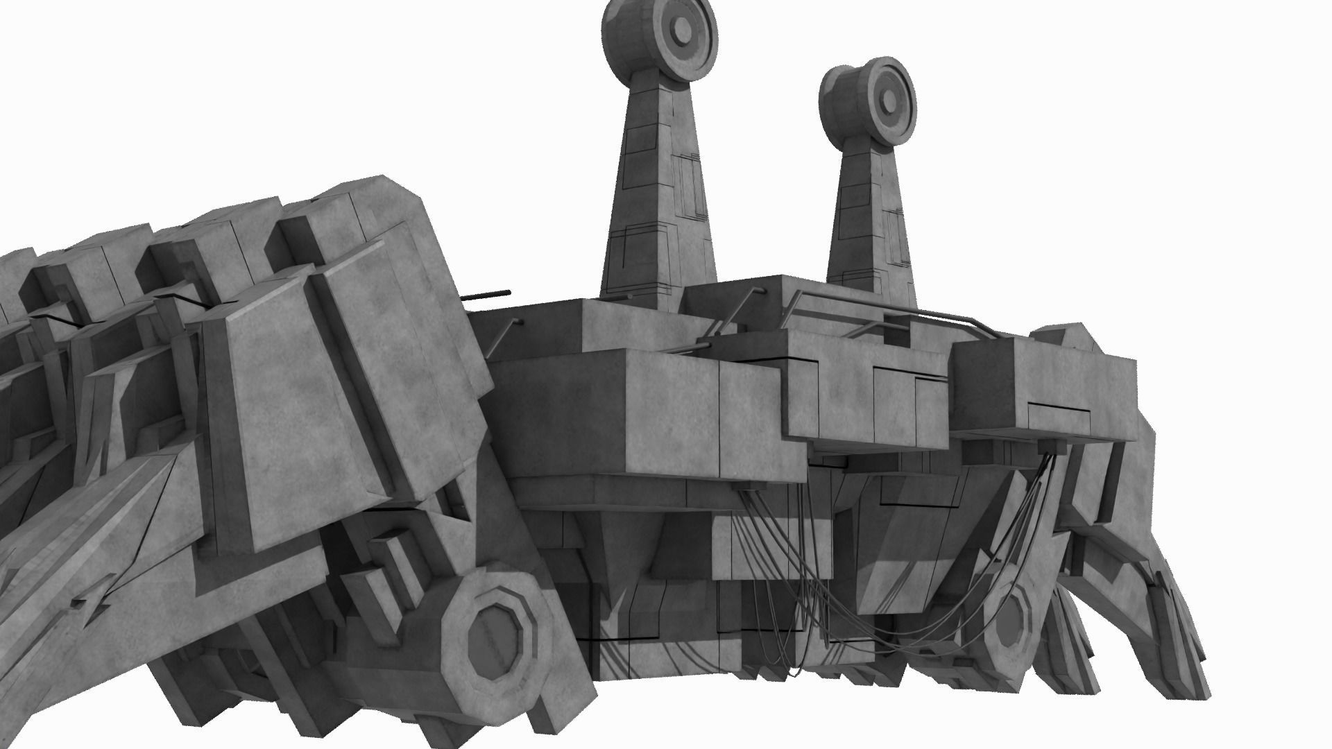 3D model Sci fi Creatures Crab SA-1 - Low Poly VR / AR / low-poly ...