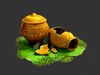 3D model Stylized Digital Handpainted Jug prop Game-ready Low-poly VR ...