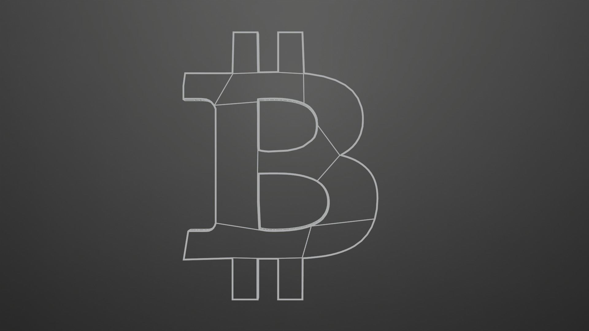 3D model Gold Bitcoin icon logo VR / AR / low-poly | CGTrader
