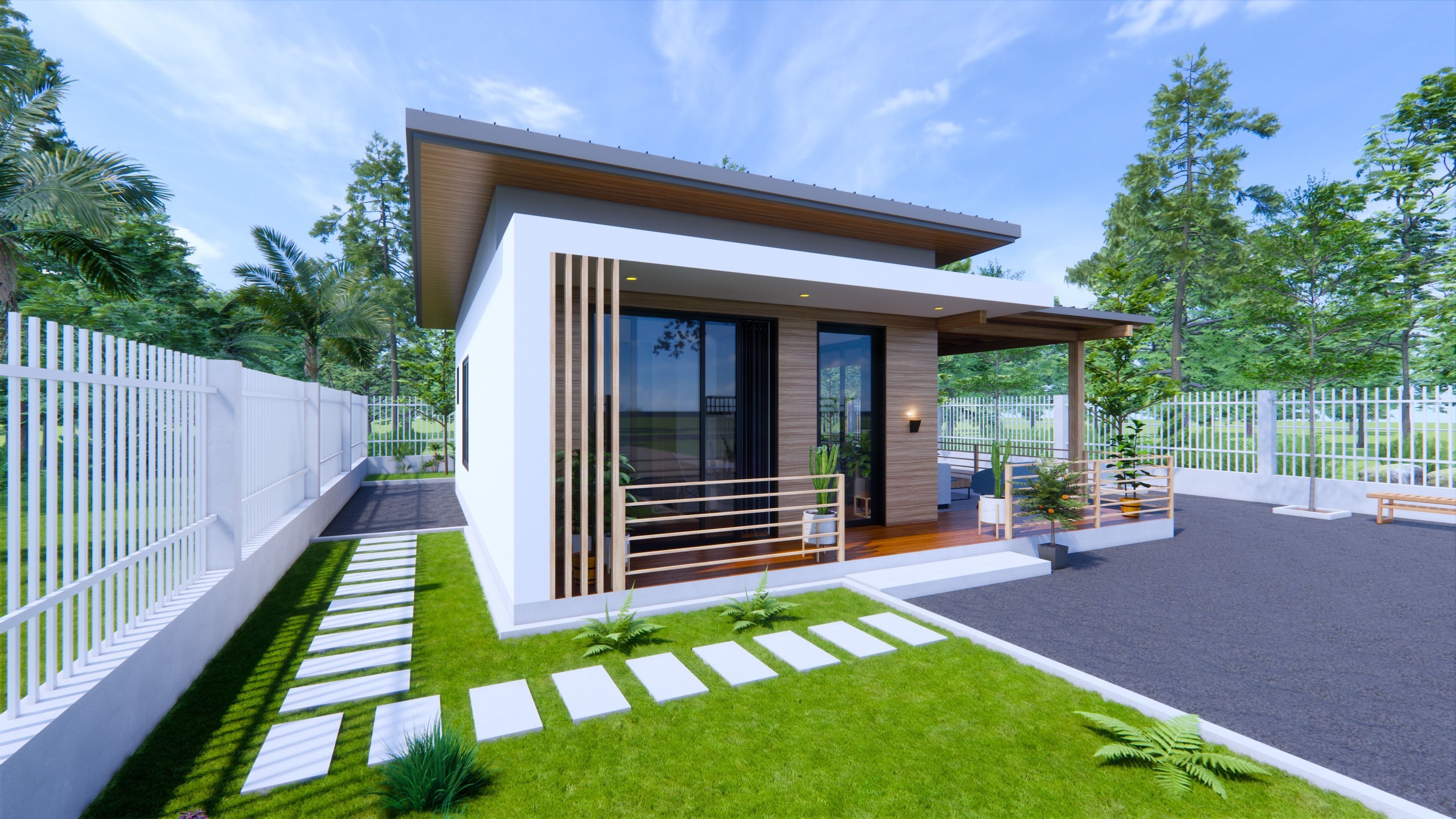 Small House - Tiny House Plan 3D model | CGTrader