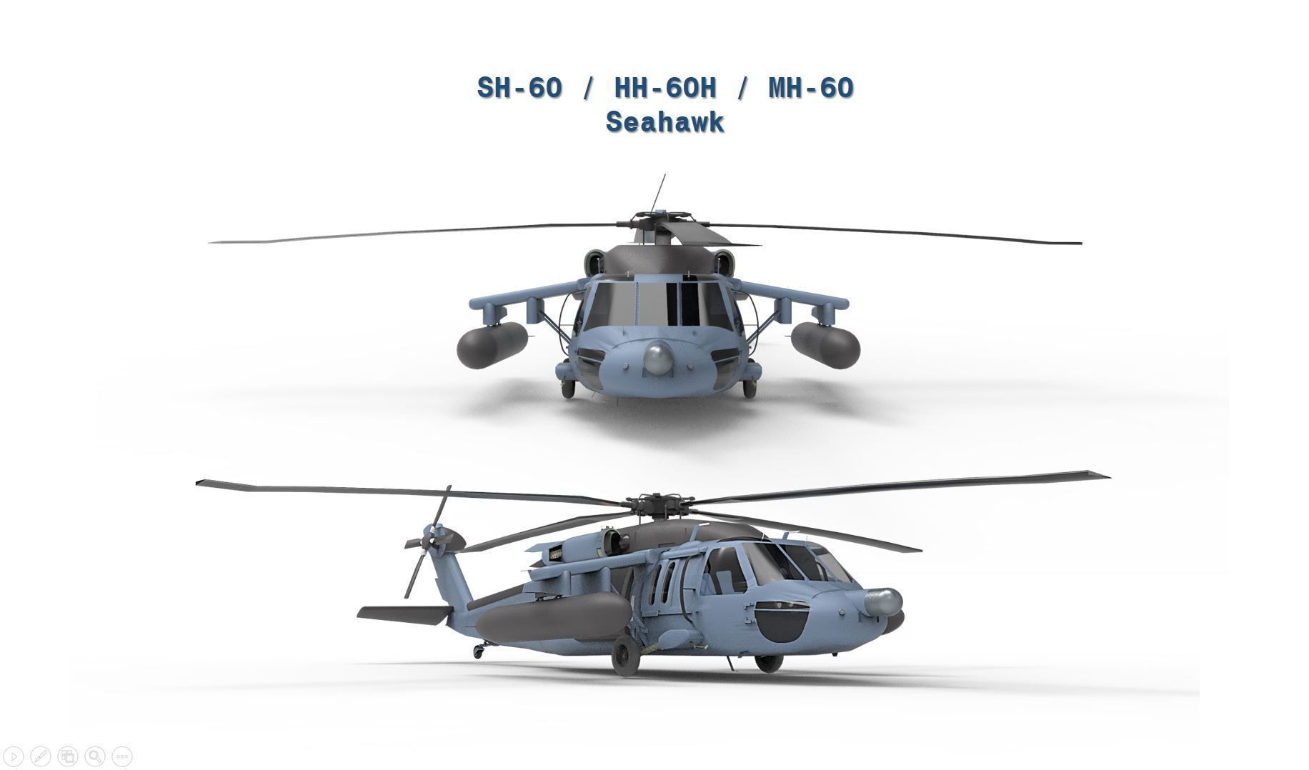 SH 60 HH 60 MH 60 3D model | CGTrader