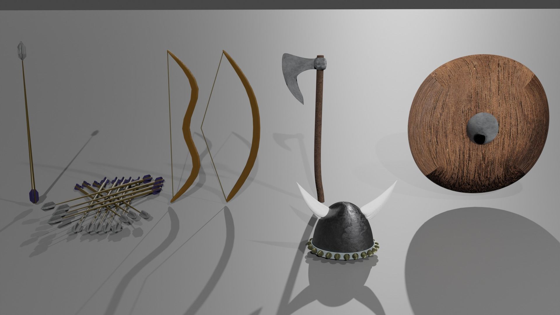 armi vichinghe viking weapons 3D model | CGTrader
