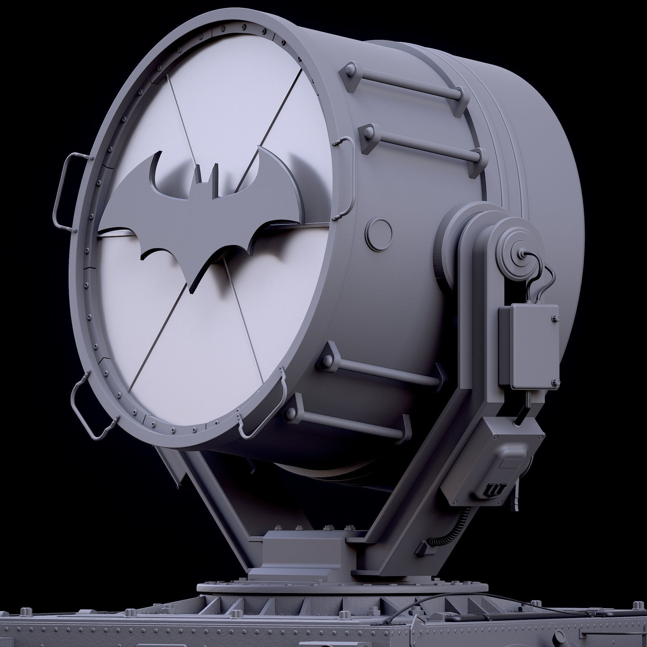 BatSignal 3D model 3D printable | CGTrader