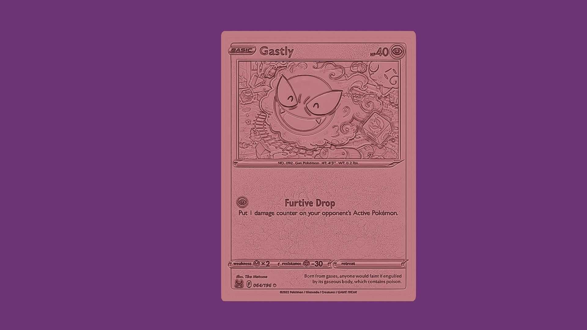 GASTLY POKEMON SWORD AND SHIELD 3D model 3D printable | CGTrader