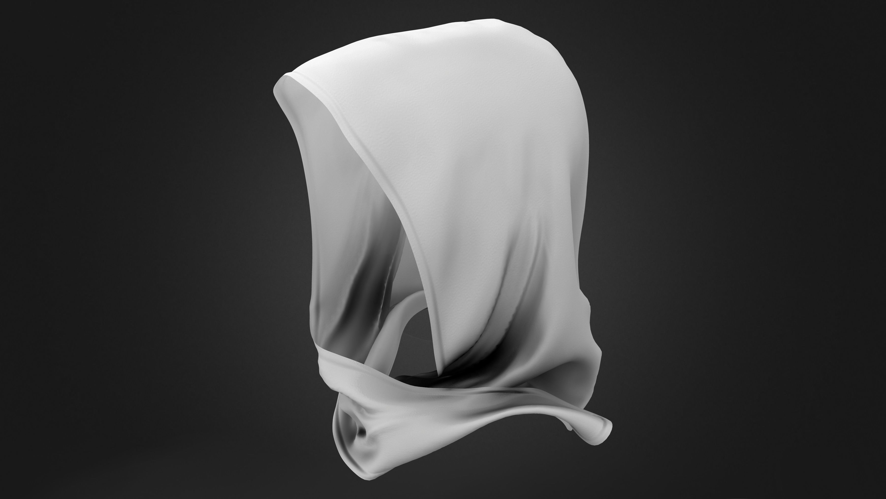 3D model Ottoman Shawl Head Scarf VR / AR / low-poly | CGTrader