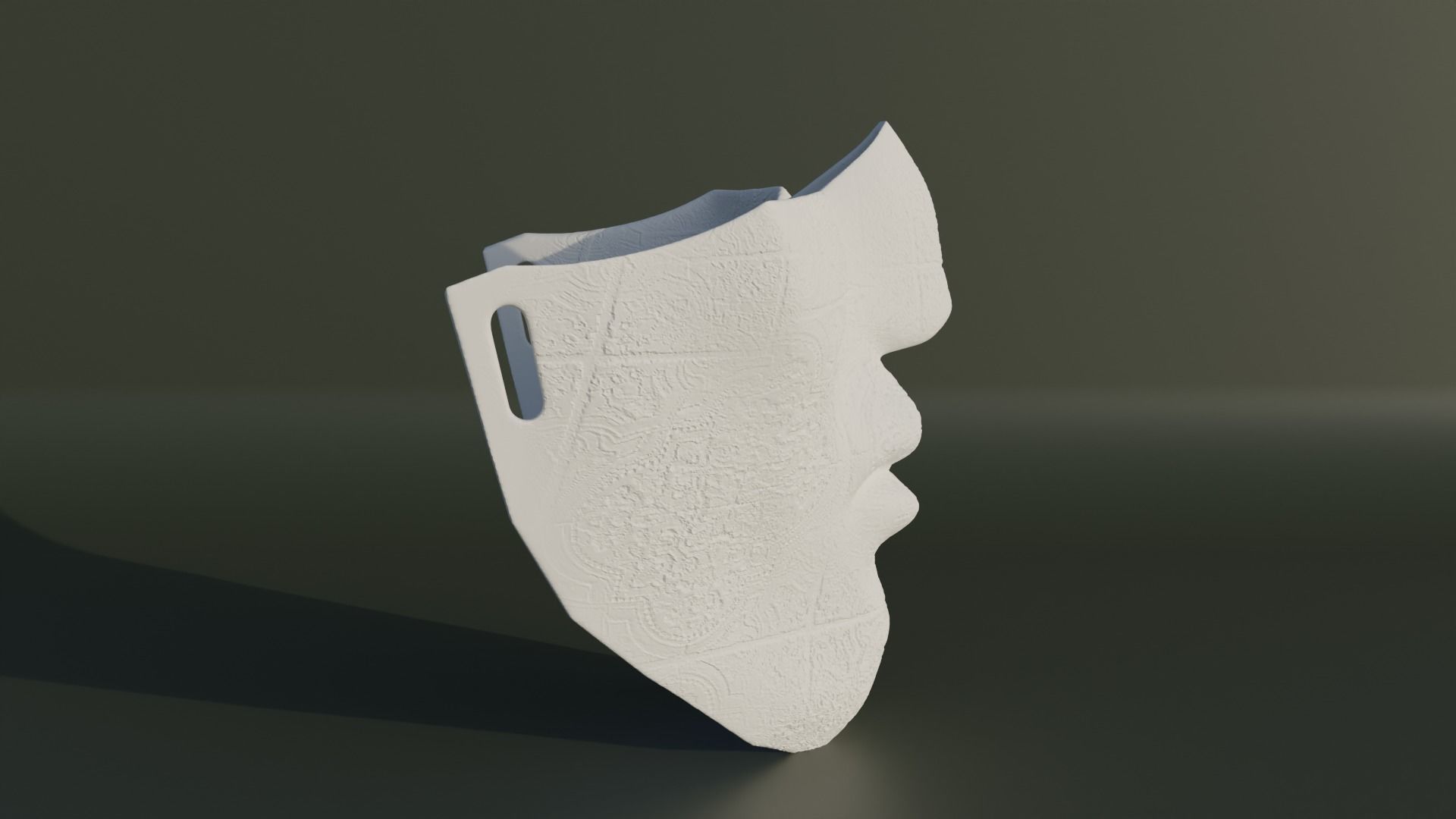 Embroidered Prom Mask - Party Mask 3D model 3D printable | CGTrader