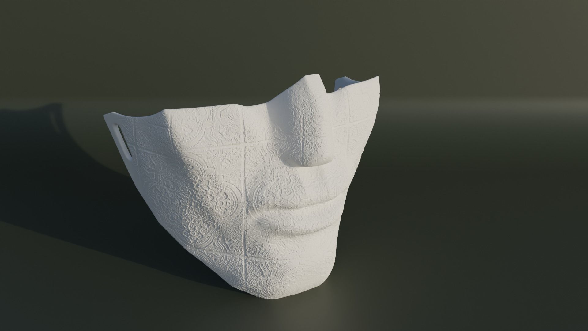 Embroidered Prom Mask - Party Mask 3D model 3D printable | CGTrader