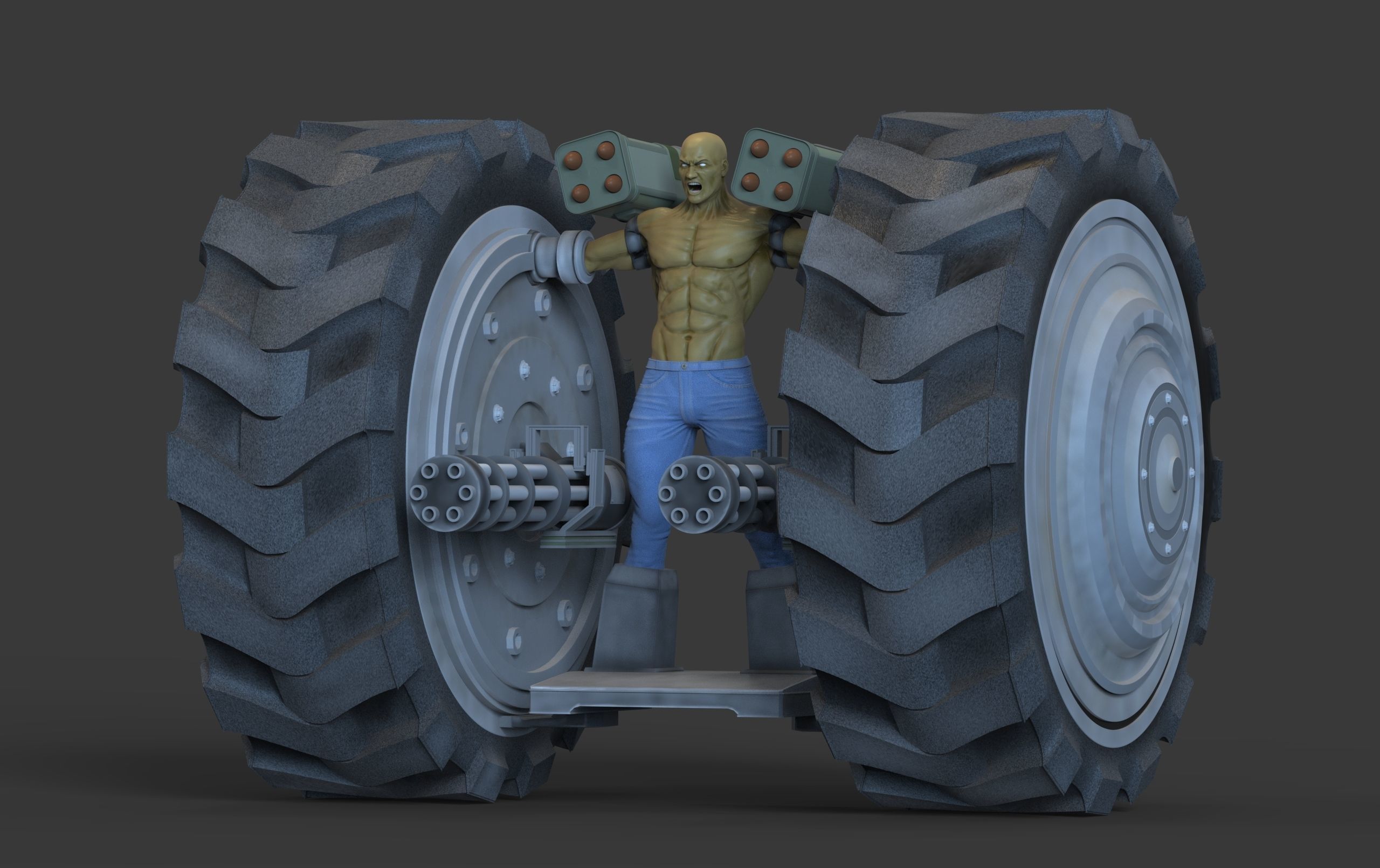 Twisted Metal - Axel 3D model 3D printable | CGTrader