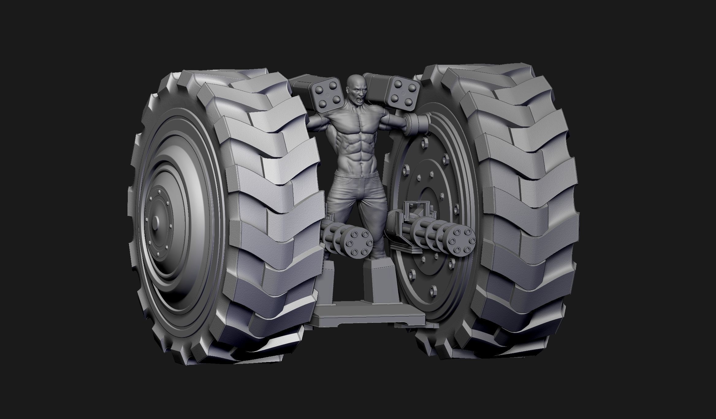 Twisted Metal - Axel 3D model 3D printable | CGTrader