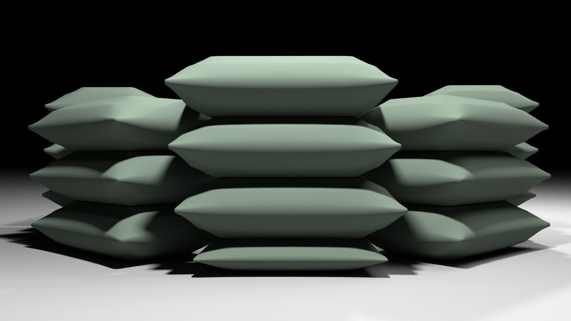 Sandbag Bunker - Circle Hesco 3D model | CGTrader