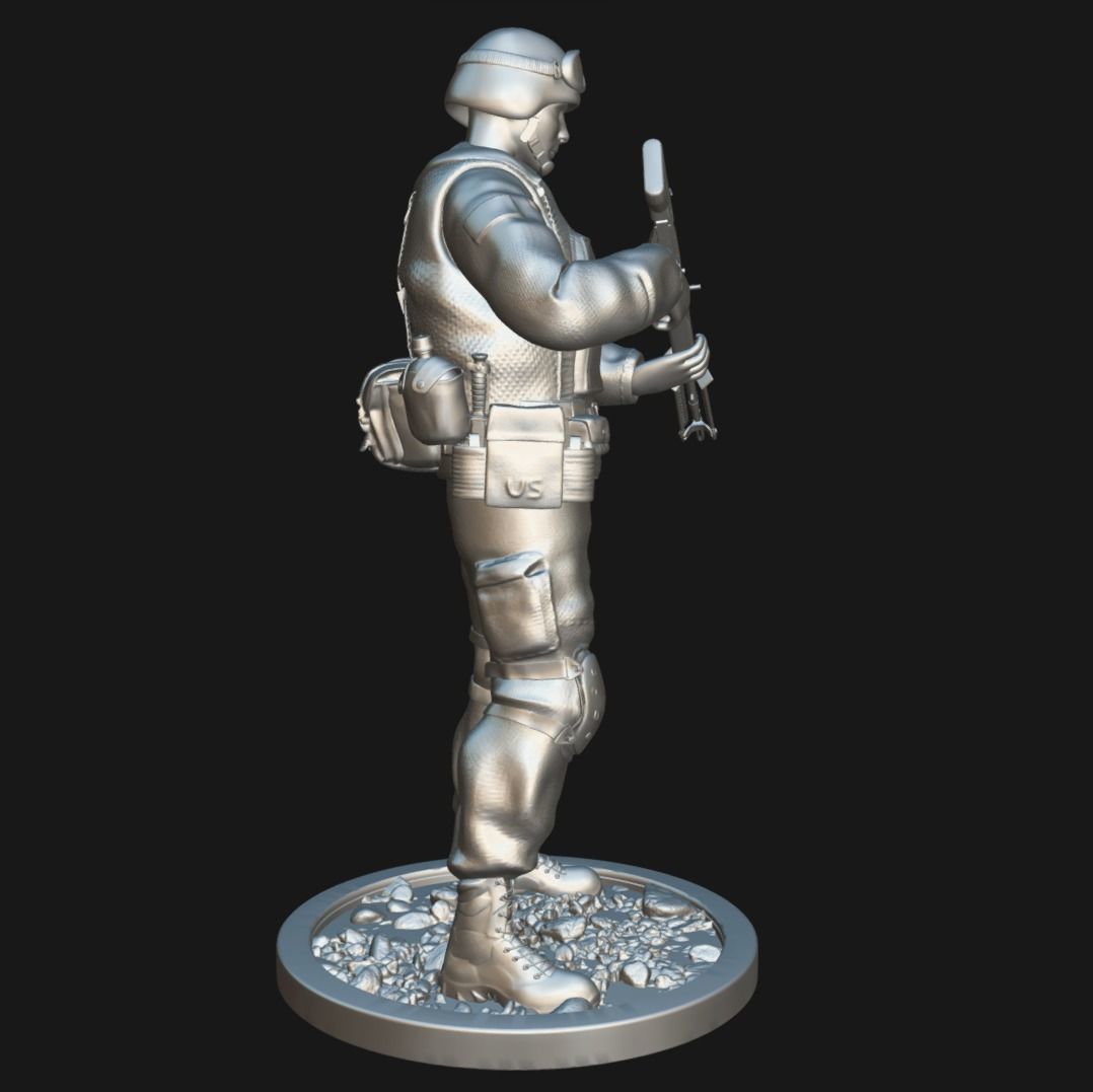75th Ranger Rifle Turn - US Army 3D model 3D printable | CGTrader