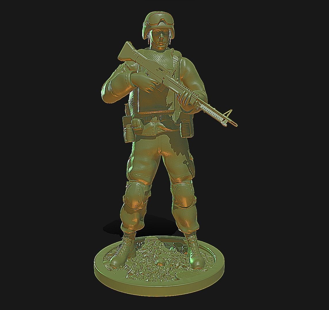 75th Ranger Rifle Turn - US Army 3D model 3D printable | CGTrader