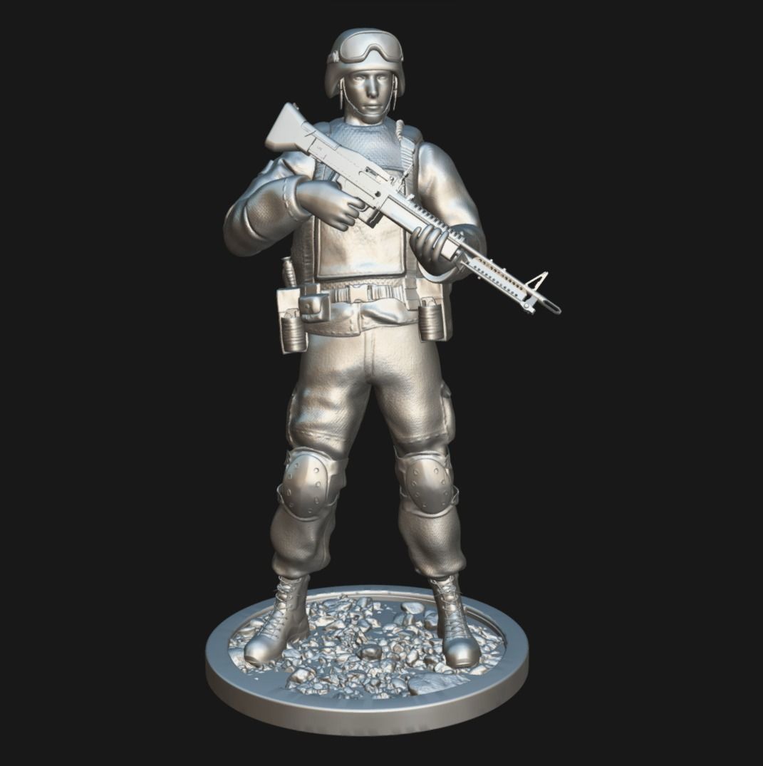 75th Ranger Rifle Turn - US Army 3D model 3D printable | CGTrader