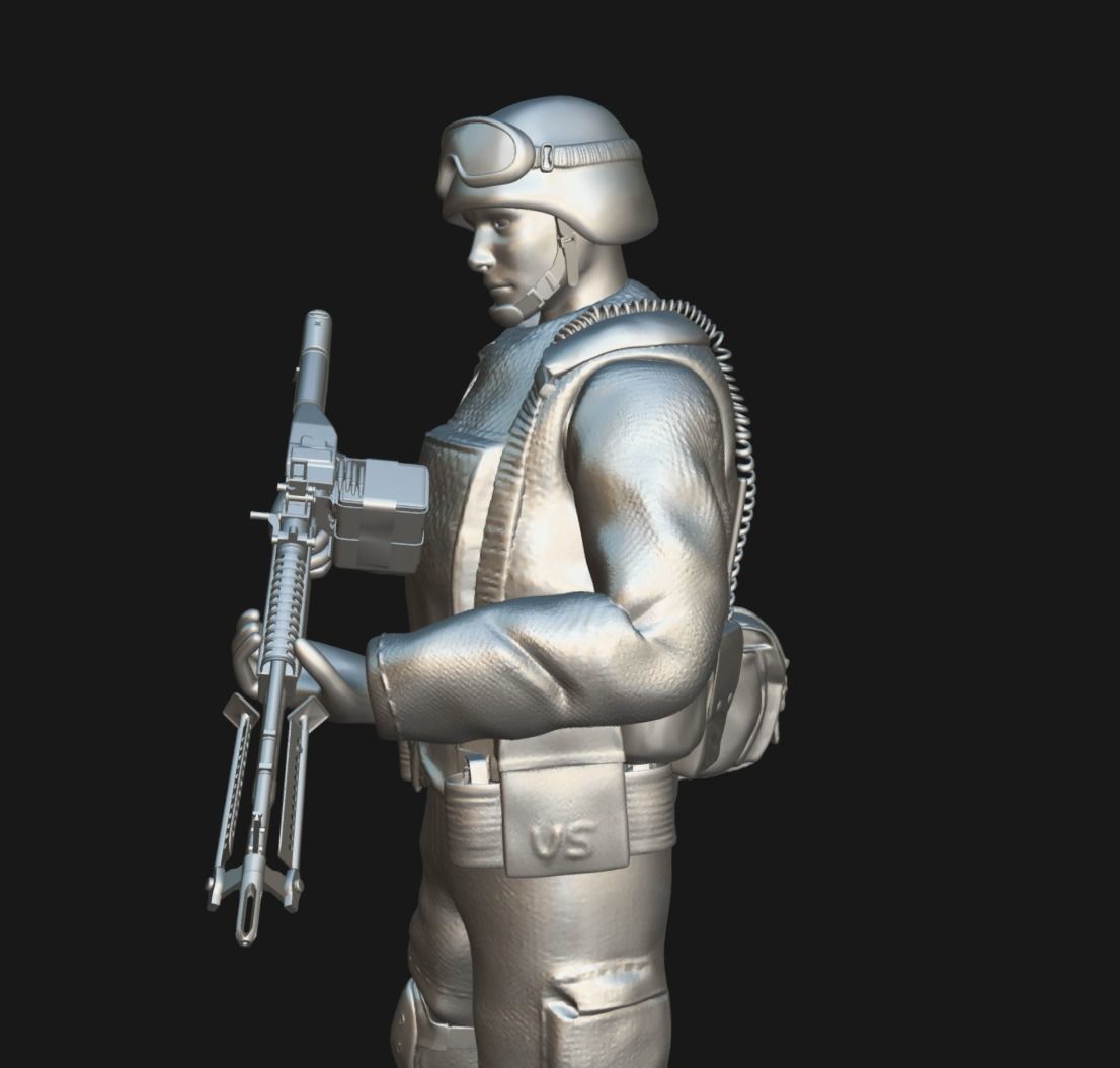 75th Ranger Rifle Turn - US Army 3D model 3D printable | CGTrader